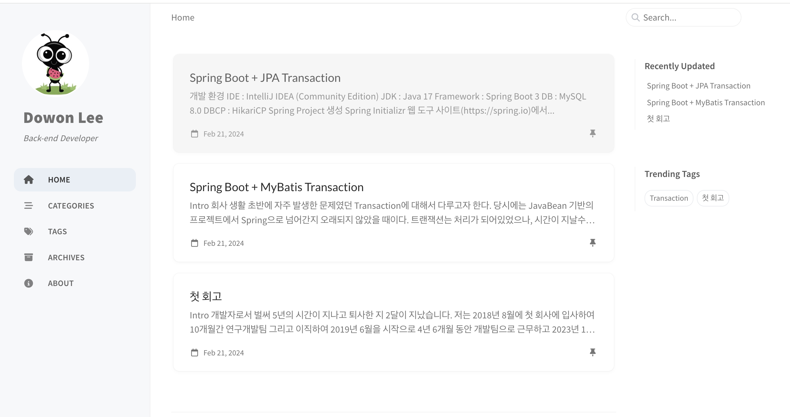 Github Page With jekyll-theme-chirpy | Dowon Lee